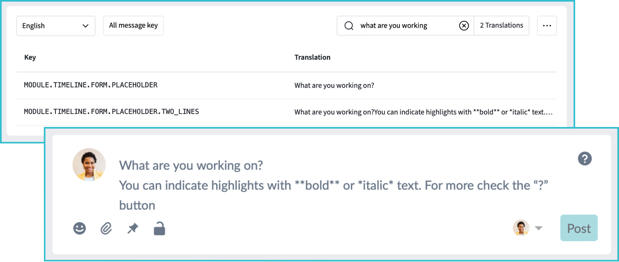 Customizing Interface Text Haiilo Support Center
