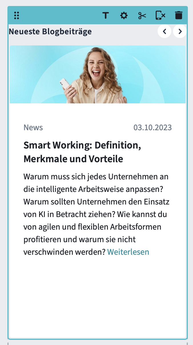 Widgets Überblick – Haiilo Support Center