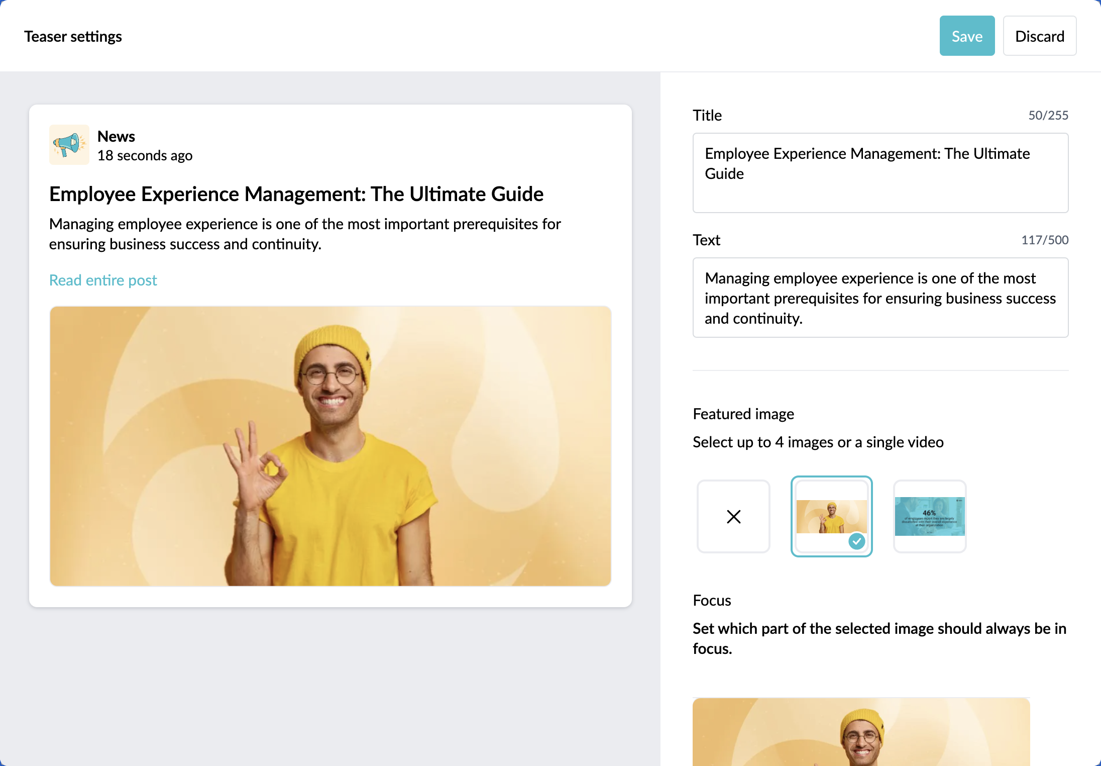 Creating Multichannel posts – Haiilo Support Center