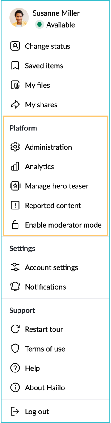 Navigating the platform – Haiilo Support Center