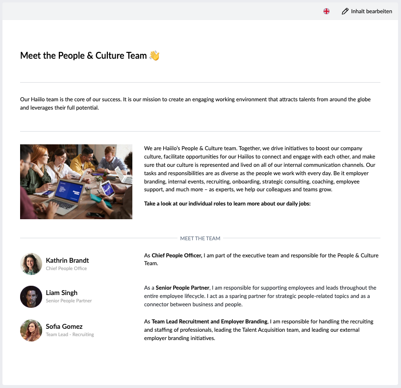 Content app overview – Haiilo Support Center