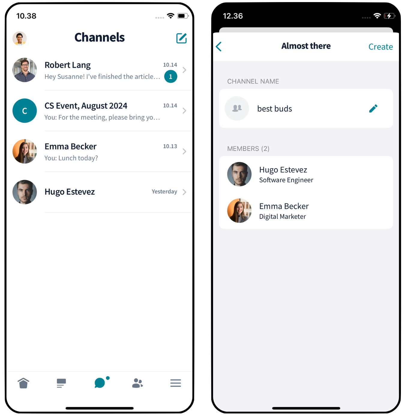 Starting group chat channels – Haiilo Support Center