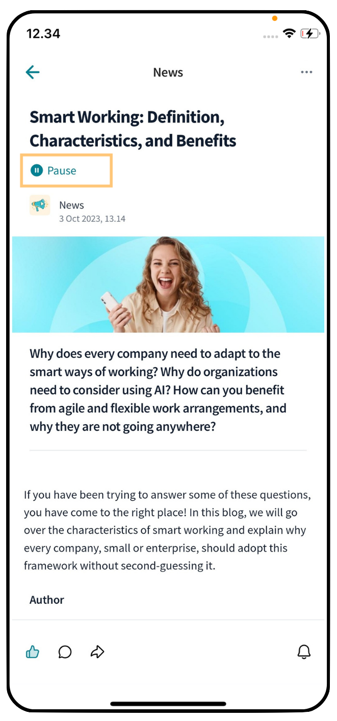 Using AVA Read Out Loud – Haiilo Support Center