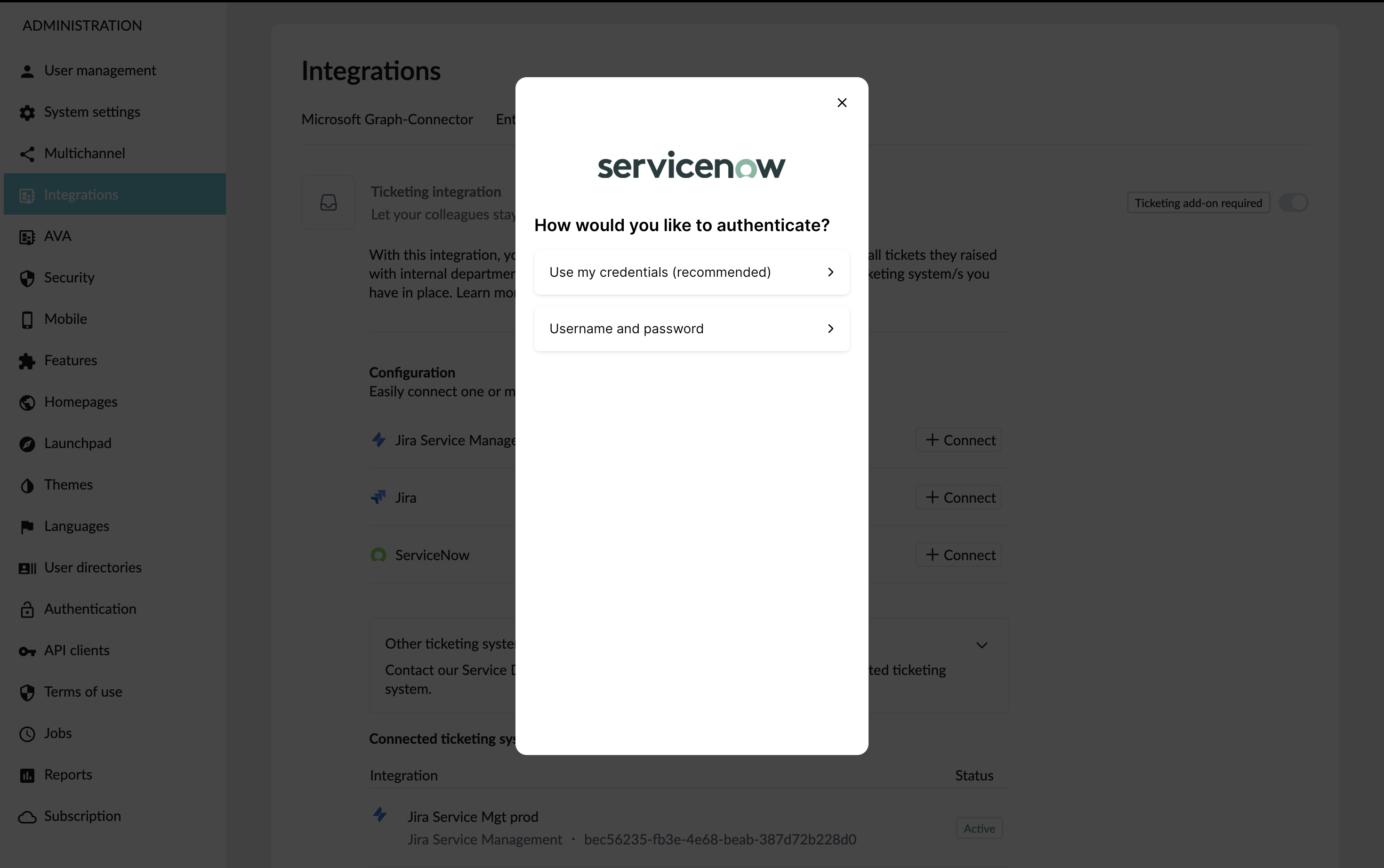 Connecting a ticketing platform – Haiilo Support Center