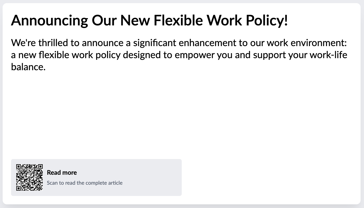 Customizing post layouts for digital signage – Haiilo Support Center