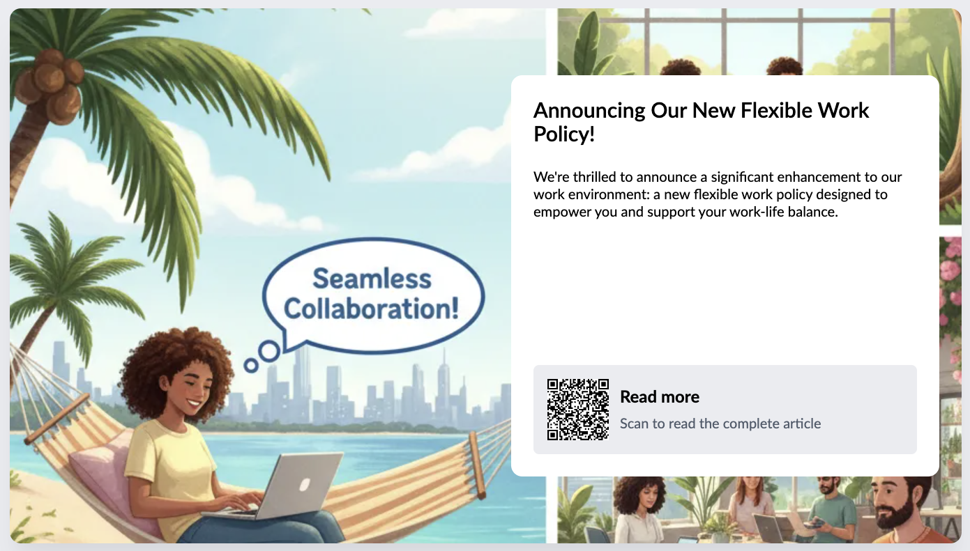 Customizing post layouts for digital signage – Haiilo Support Center