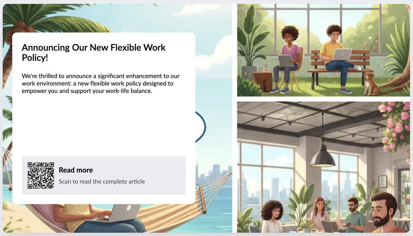 Customizing post layouts for digital signage – Haiilo Support Center