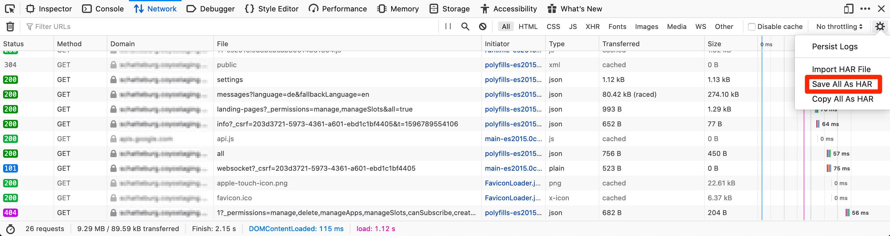 Generating a HAR export – Haiilo Support Center